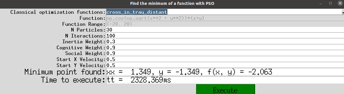 Particle Swarm Optimization(PSO) - (IN CONSTRUCTION, just a draft ...